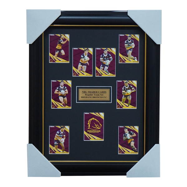 2024 NRL Traders Cards Brisbane Broncos Team Set Framed - 5808 – HT ...