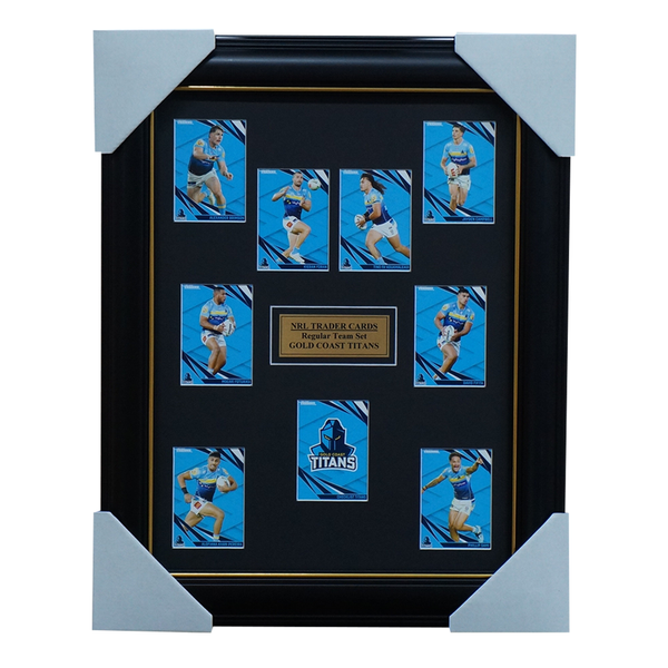 2024 NRL Traders Cards Titans Team Set Framed - 5796 – HT Framing ...