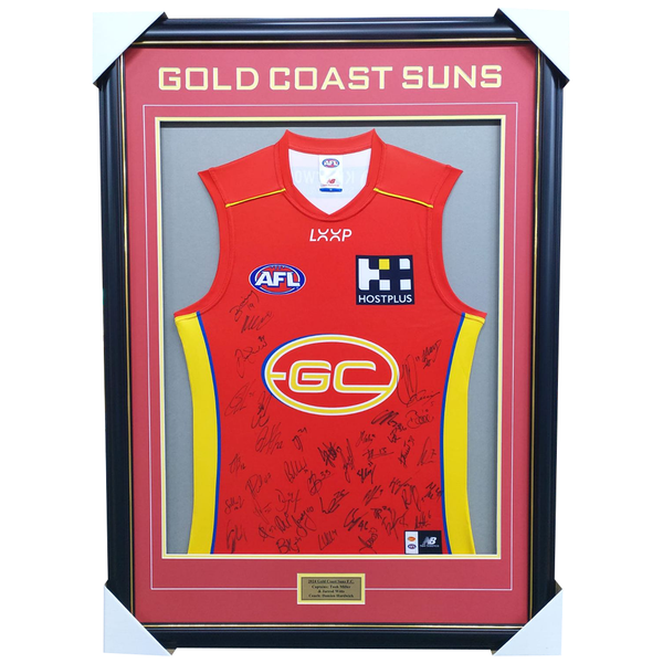 Gold Coast Suns Football Club 2024 AFL Official Team Signed Guernsey ...