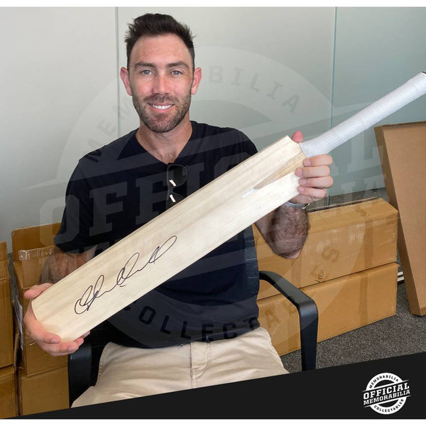 Glenn Maxwell Signed Australia World Cup Official ACB Bat Display Fram ...