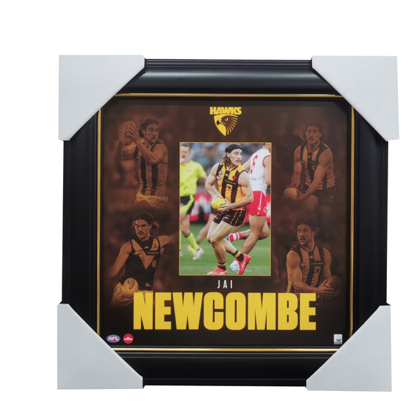 Jai Newcombe Hawthorn Official AFL Print Framed - 7122 – HT Framing ...