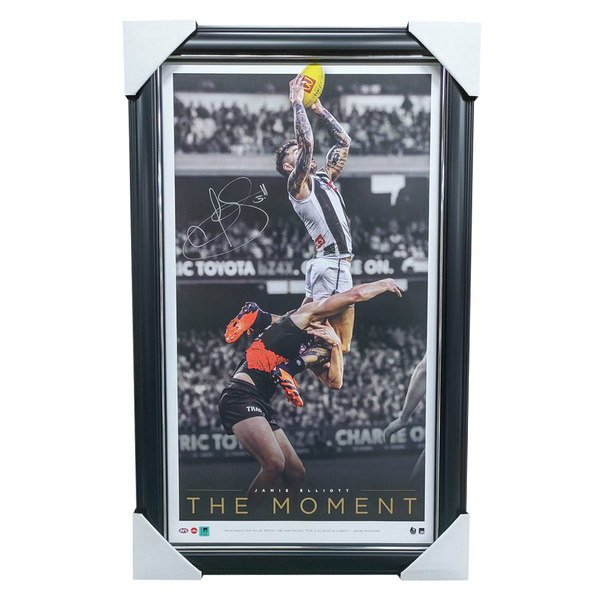 Jamie Elliott Signed Collingwood "The Moment" Official AFL Icon Series ...