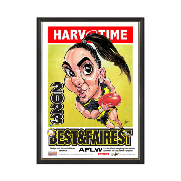 Monique Conti, 2023 Aflw Best & Fairest, Harv Time Framed - 5705 – HT ...