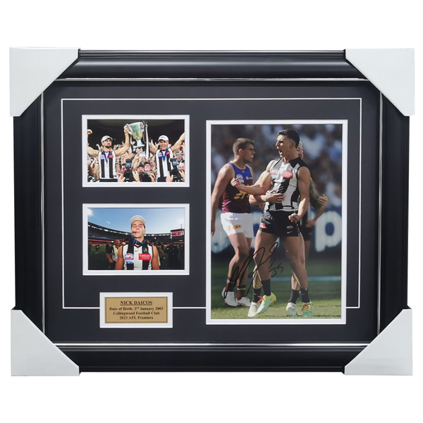 Nick Daicos Collingwood Signed Photo Collage Framed - 7168 – HT Framing ...