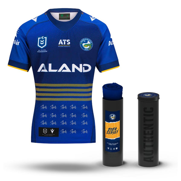 Parramatta Eels Football Club 2024 NRL Official Team Signed Guernsey ...