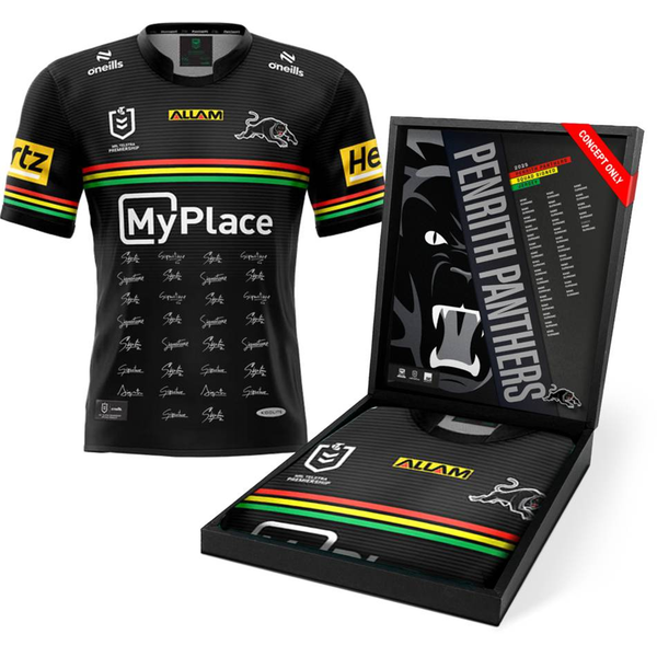 Penrith Panthers Football Club 2025 NRL Official Team Signed Guernsey ...