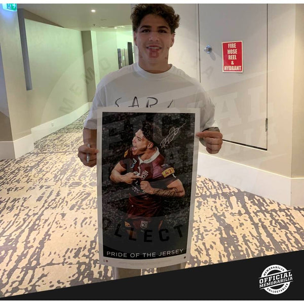 Reece Walsh Signed Official Queensland Maroons Icon Series Framed - 55 ...