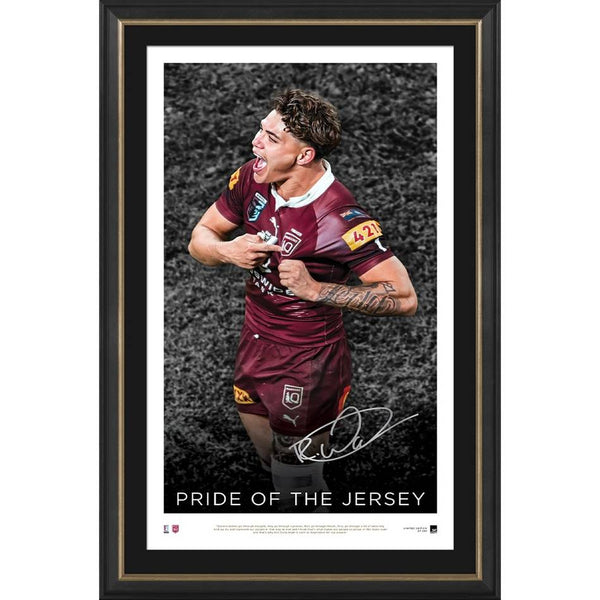 Reece Walsh Signed Official Queensland Maroons Icon Series Framed - 55 ...