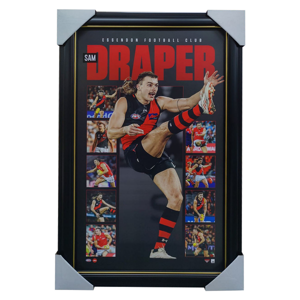 Sam Draper Essendon Official AFL Player Montage Framed - 7004 – HT ...