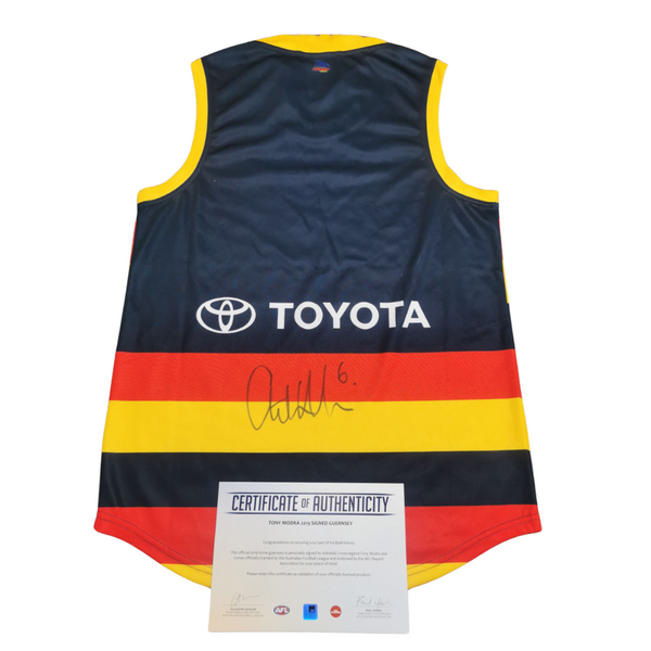 Tony Modra signed Official AFL Adelaide Crows Jumper - 7013 – HT ...
