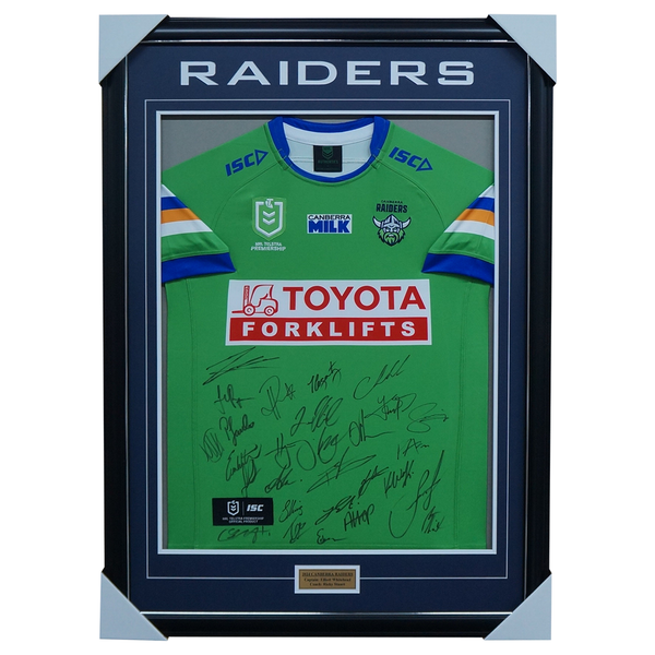 Canberra Raiders Football Club 2025 NRL Official Team Signed Guernsey ...