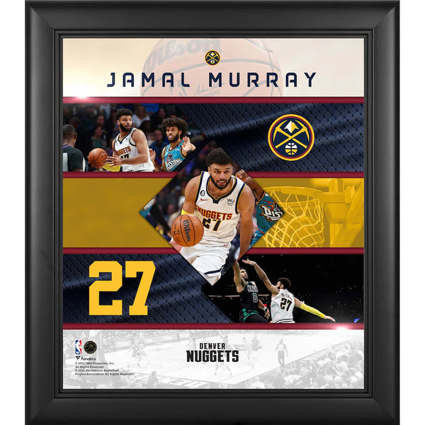 Jamal Murray Denver Nuggets Framed 15" x 17" Stitched Stars Collage Fr ...