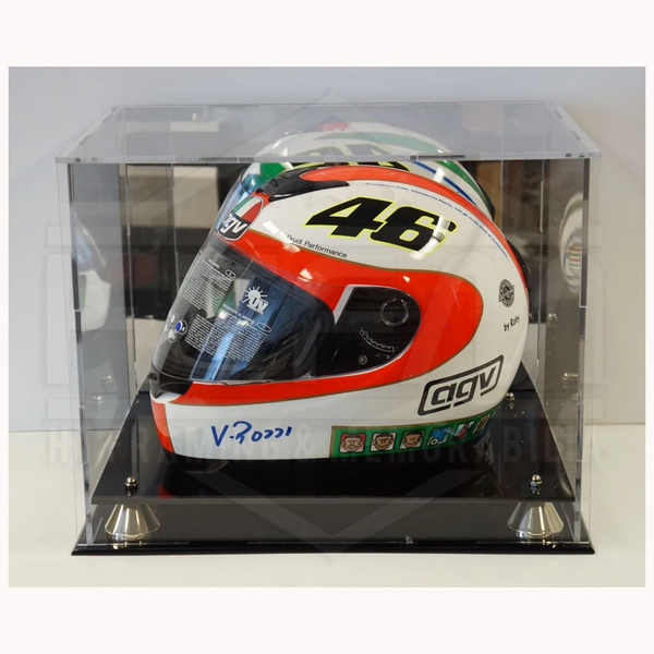 Motorcycle Moto Gp Acrylic Display Case With Gold Risers Mirror Back F ...