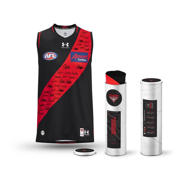 Essendon Bombers Football Club 2023 AFL Official Team Signed Guernsey ...