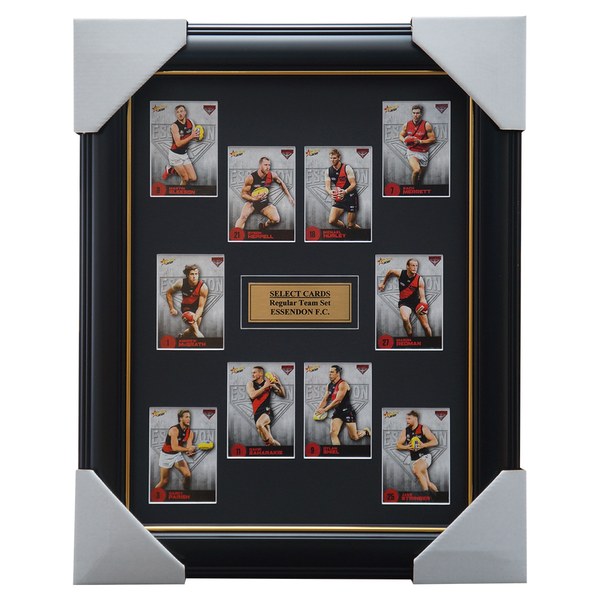 Essendon 2021 Select Team Card Set Framed Heppell Merrett Hurley - 463 ...