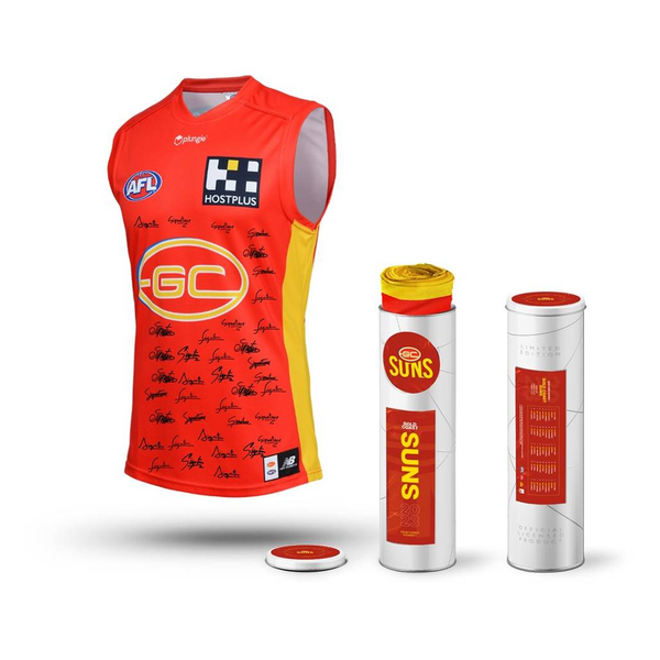 Gold Coast Suns Football Club 2023 AFL Official Team Signed Guernsey ...