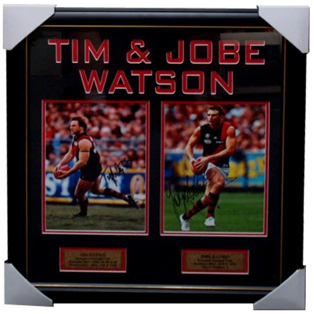 Jobe Watson & Tim Watson Essendon Signed Photo Collage Framed - 3882 ...