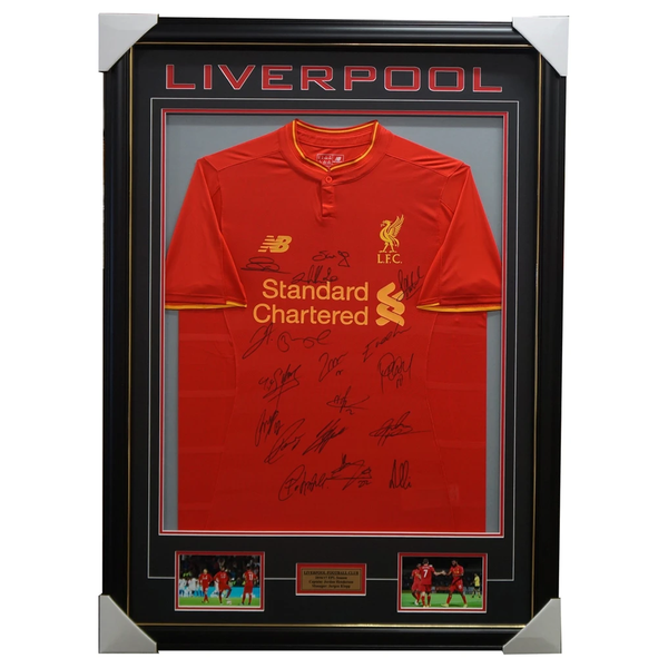 Liverpool Signed 2016/17 Team Signed Jersey Framed Klopp Milner - 2982 ...