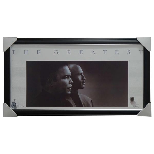Michael Jordan & Muhammad Ali Signed L/e Greatest Print Framed - 1126 ...