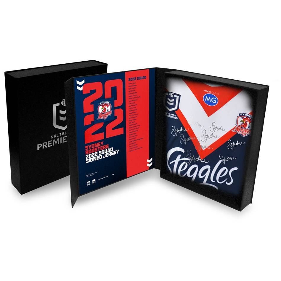 Sydney Roosters Football Club 2022 NRL Official Team Signed Guernsey ...