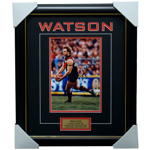 Tim Watson Essendon Champion Signed Photo Framed - 1270 – HT Framing ...